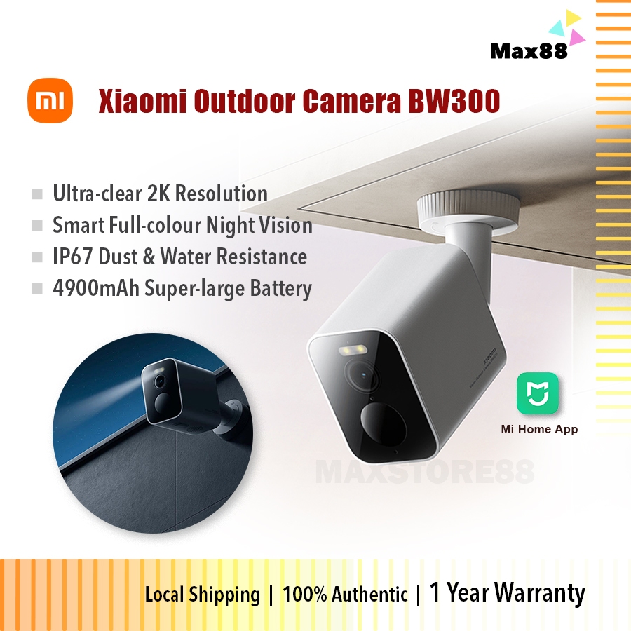 Xiaomi Outdoor Camera BW300 2K Smart WiFi Connect IP66 Waterproof Full ...
