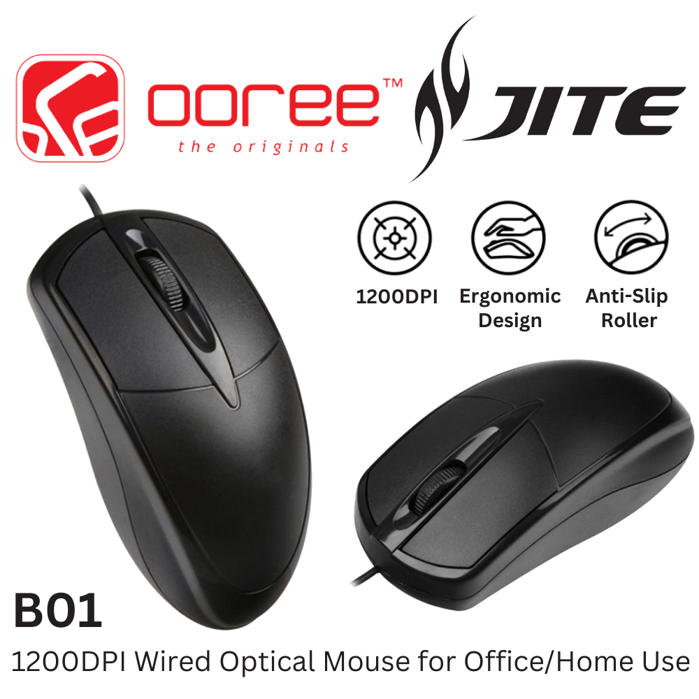 JITE B01 / B06 (RGB LIGHT) WIRED USB OPTICAL SENSOR GAMING MOUSE MICE ...