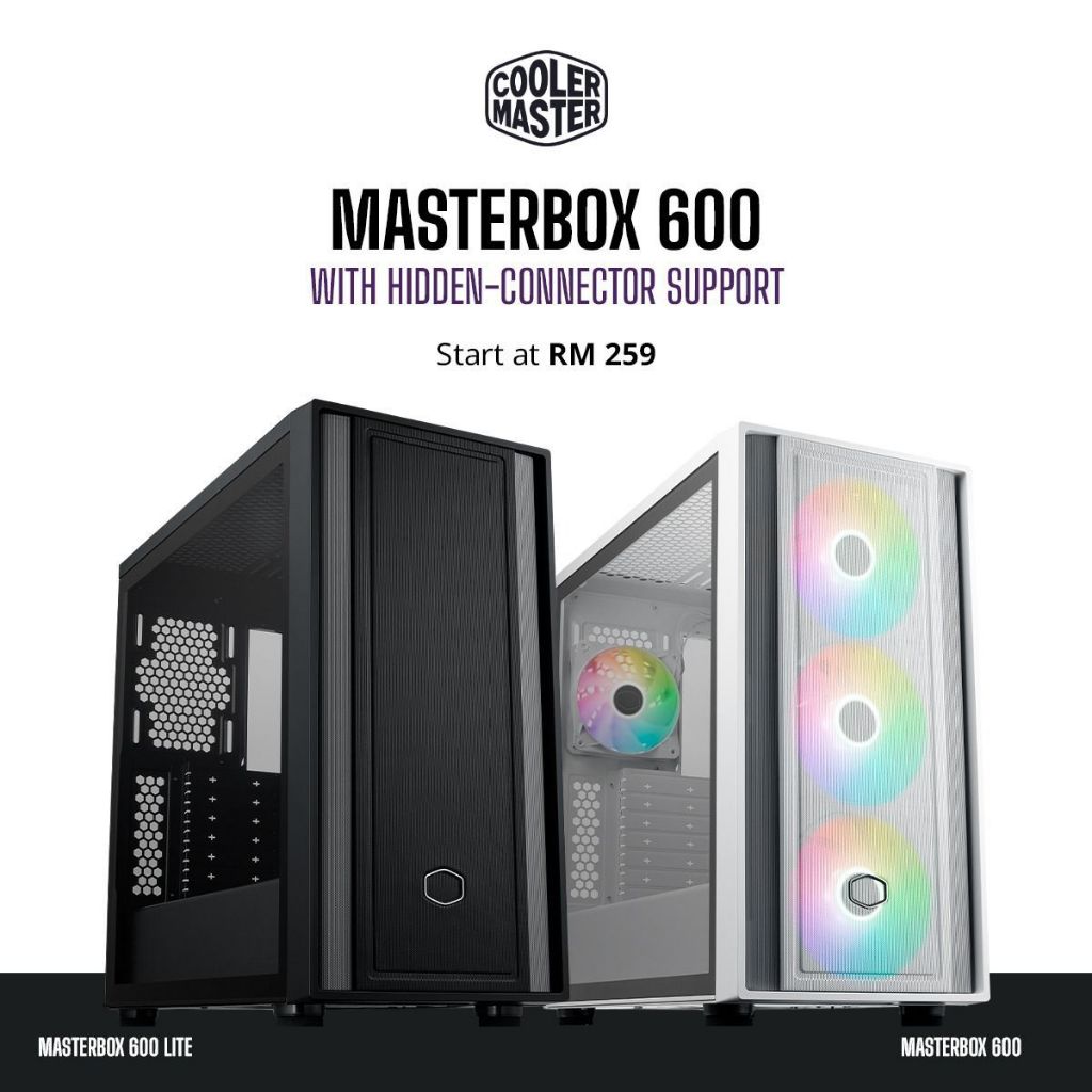 # Cooler Master [MasterBox 600 Lite/MasterBox 600] - Mid Tower T.G PC ...