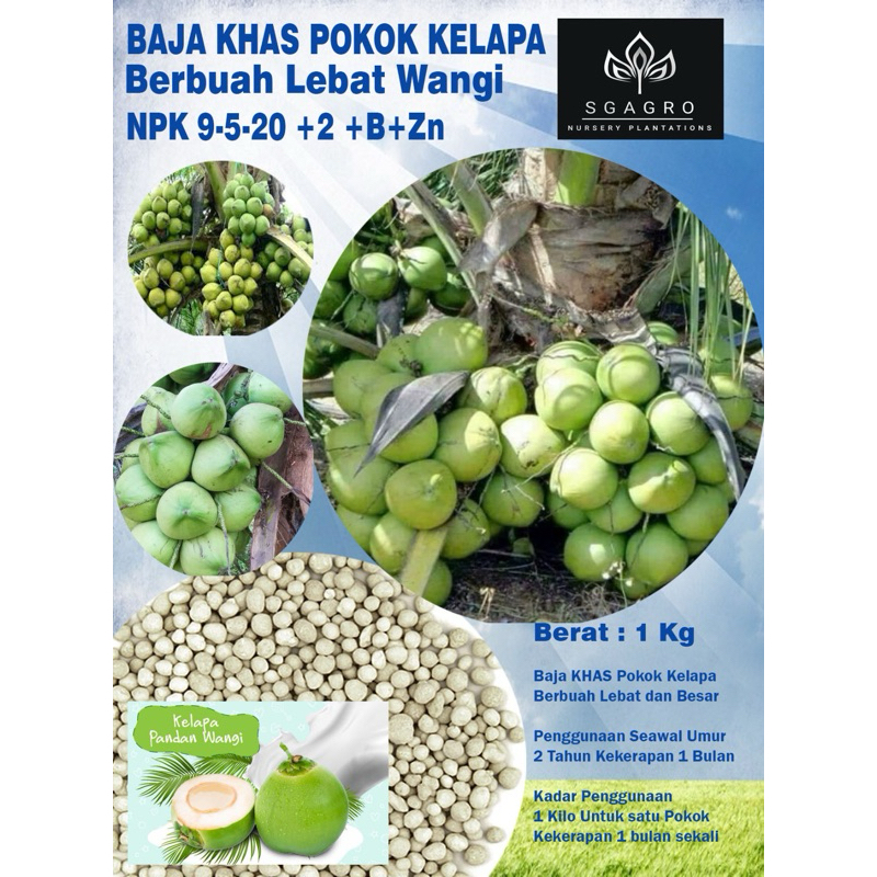 BAJA SUBUR PEMBESARAN POKOK NPK 9-5-20[1kg] | Shopee Malaysia