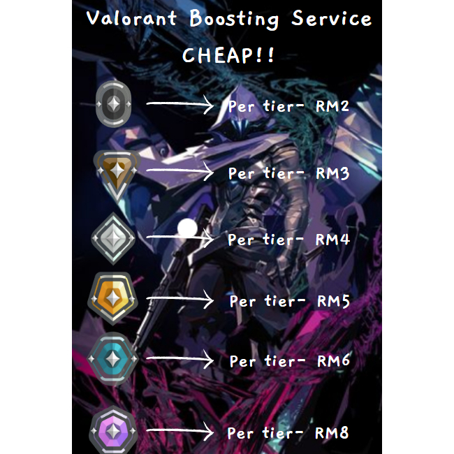 Valorant boosting service (very cheap) | Shopee Malaysia