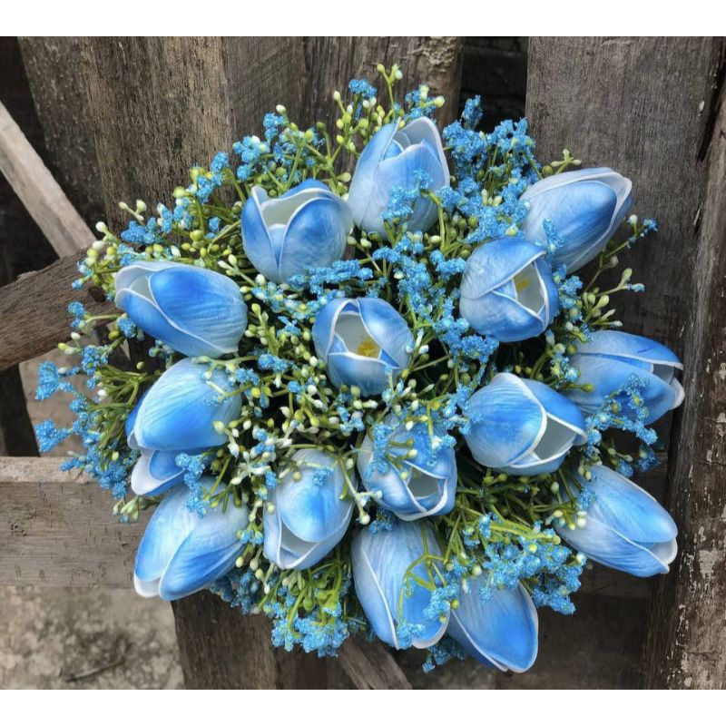 Bunga tangan pengantin tunang/nikah/sanding custom boleh add on kipas ...