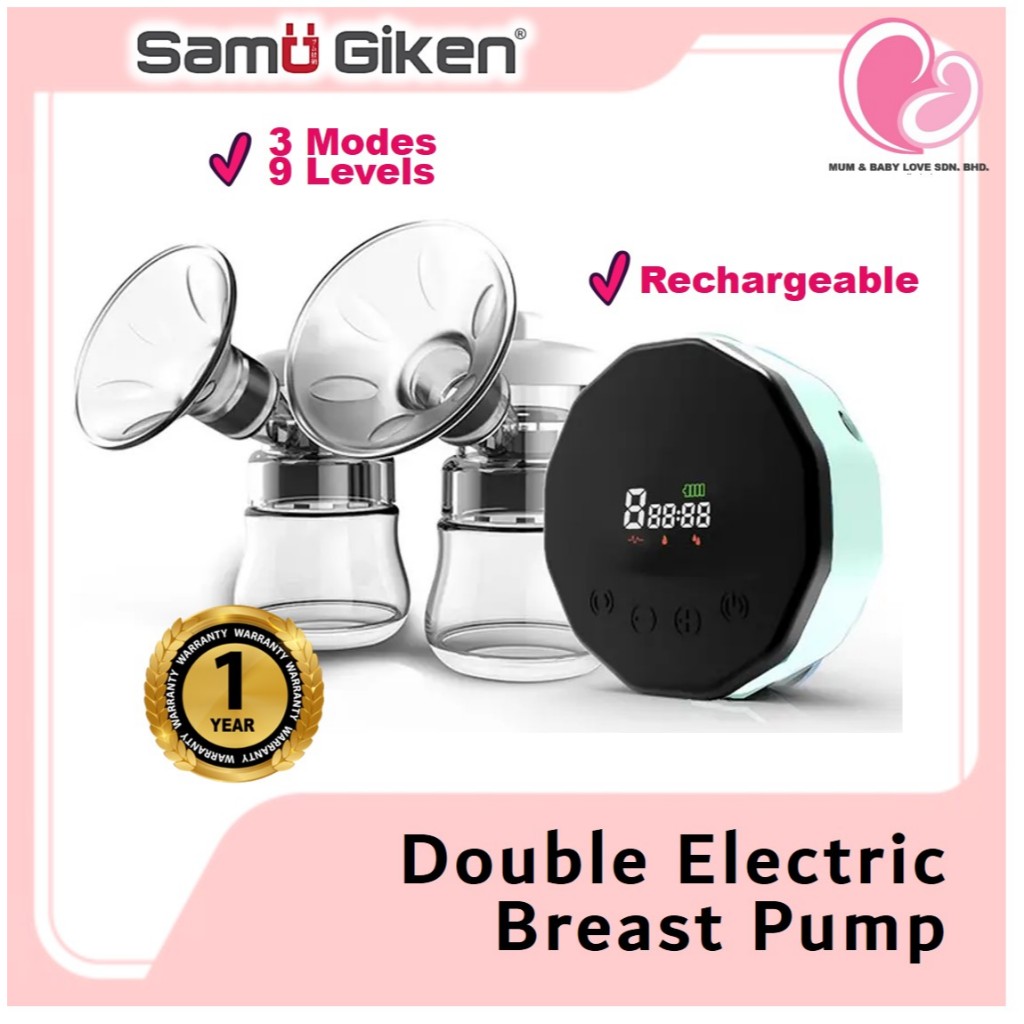 Samu Giken Double Rechargeable Electric Breast Pump | Shopee Malaysia