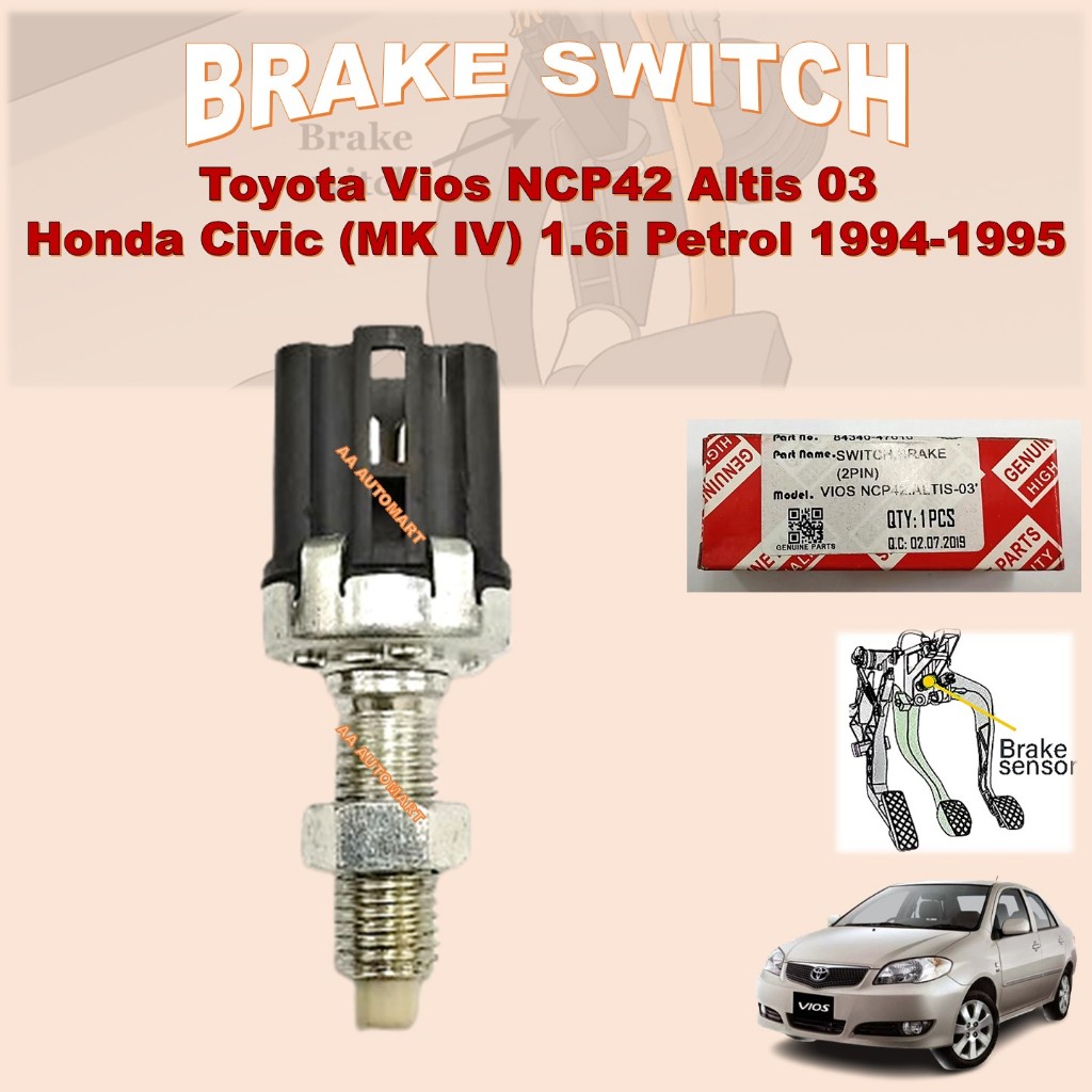 ORIGINAL Toyota Vios NCP42 Altis 03 Honda Civic (MK IV) 1.6i Petrol ...