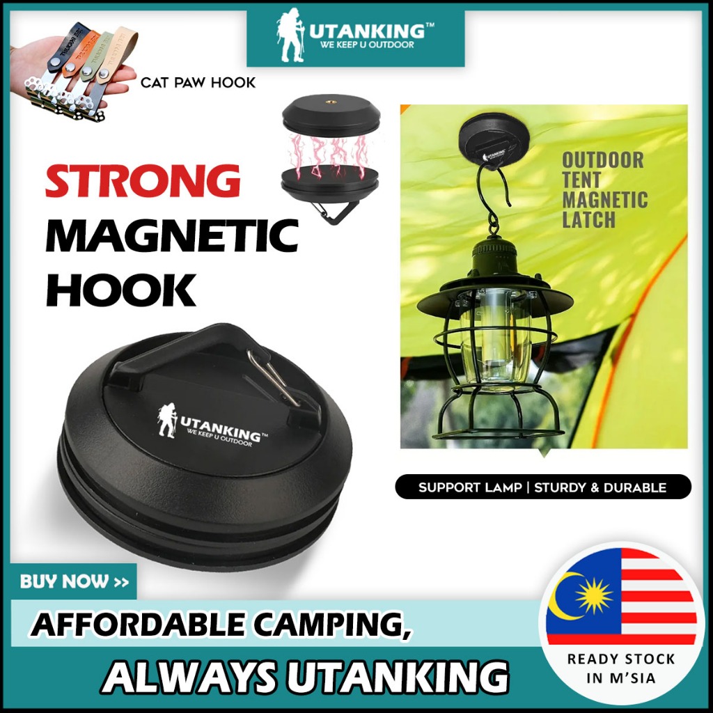 UtanKing™ Tent Magnetic Hook Camping Light Holder Strong Magnet Hanging ...