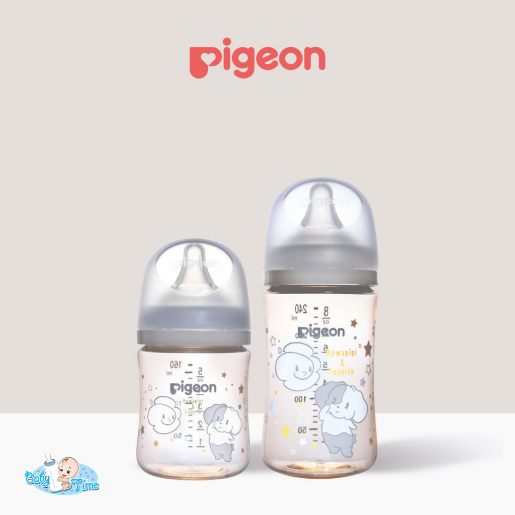 Pigeon SofTouch™ Wide Neck PPSU Nursing Bottle, Howapipi 5oz / 8oz, 160ml / 240ml | Shopee Malaysia