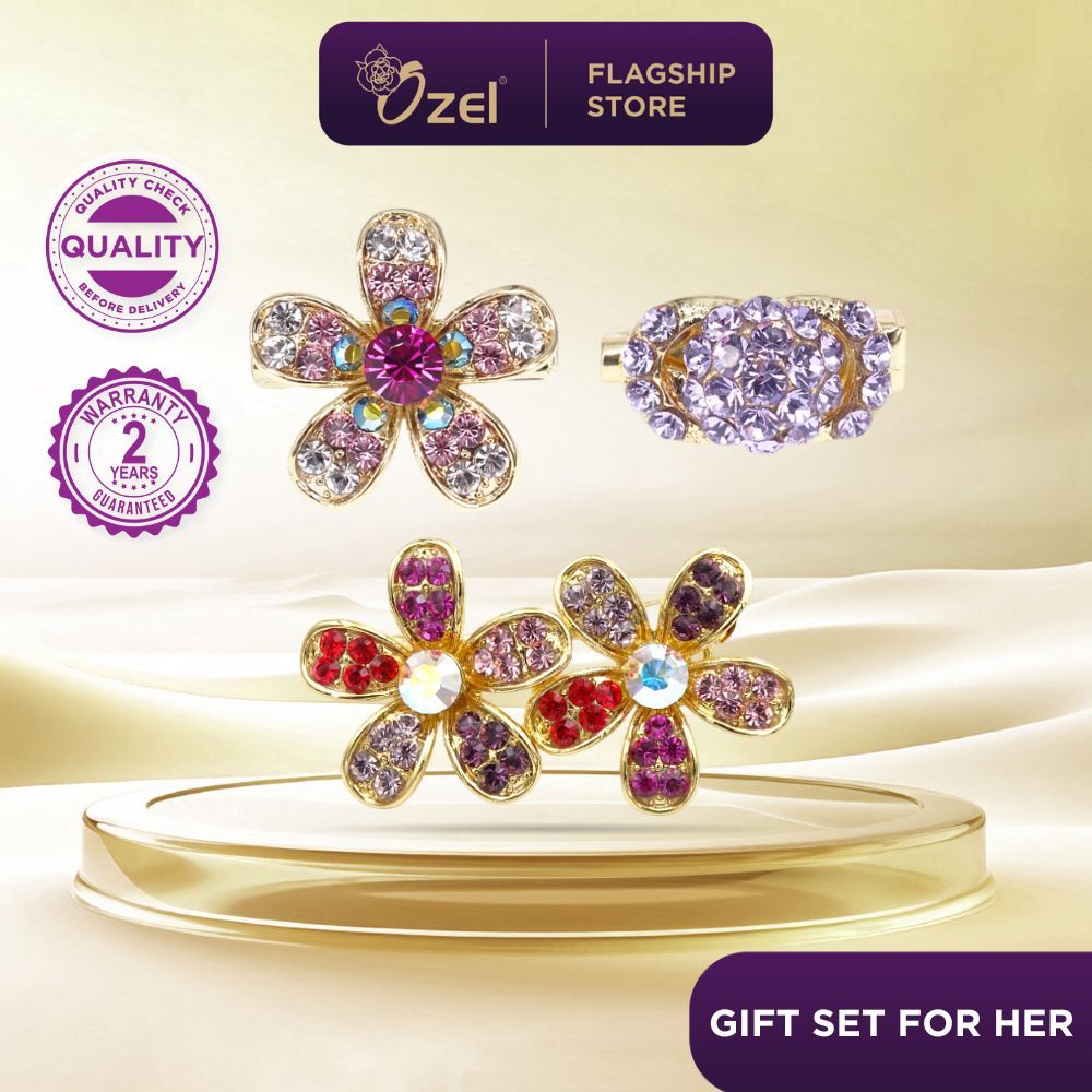 Ozel Flower Brooch B146, GG36015, GG26040 & Pin Tudung, Hijab, Baju ...