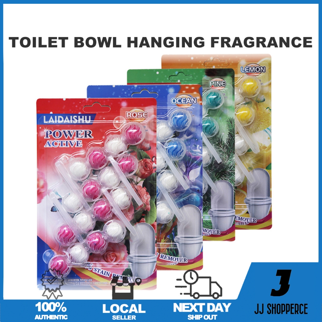 [MY] Toilet Bowl Cleaner Ball/ Deodorizer Cleaner 16 Balls With Folding ...