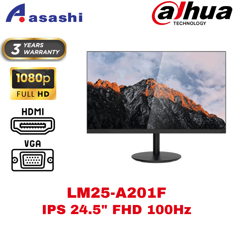 Dahua LM25-A201F IPS 24.5" FHD 100Hz Monitor (HDMI & VGA) | Shopee Malaysia
