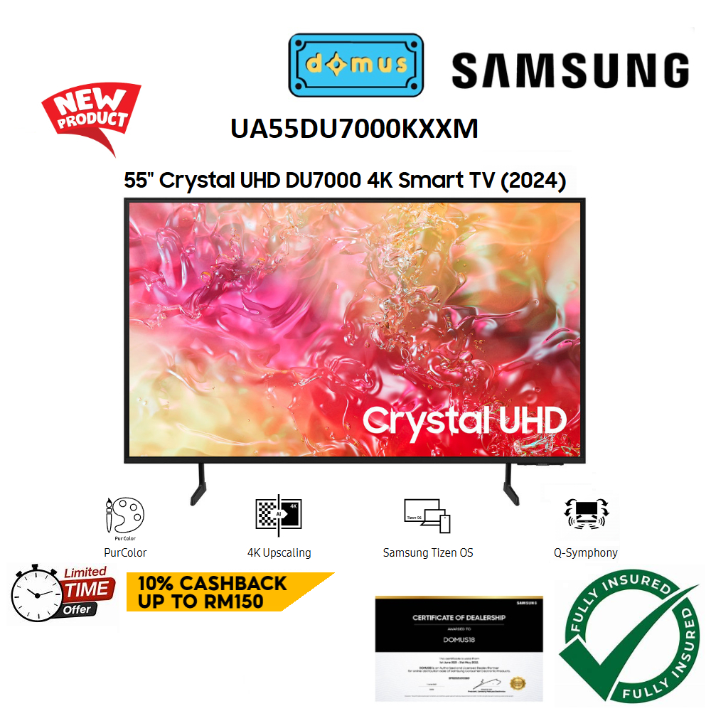 Samsung Smart TV 55 Inch 4K UHD DU7000 55" Smart TV Murah Television ...