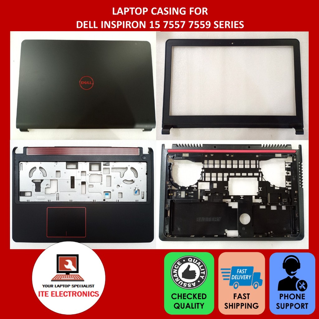 DELL INSPIRON 15-7000 15-7557 15-7559 LCD BEZEL B CASE / BOTTOM COVER D ...