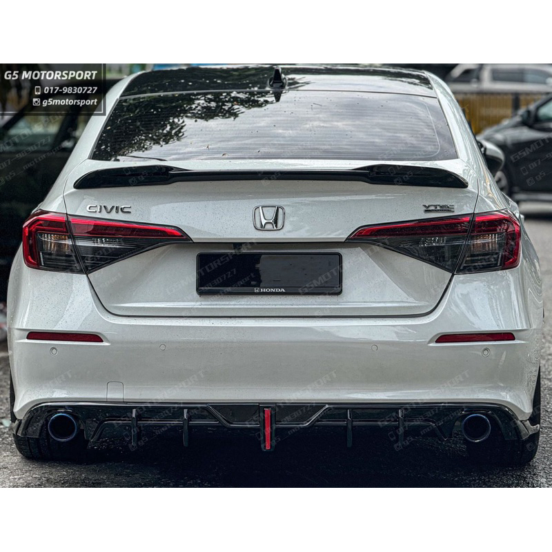 Honda Civic FE GF Rear Bumper Diffuser & Led Brake Plug n Play | Shopee ...