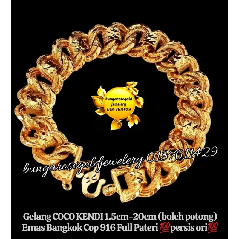 🔥Gelang COCO CANDY (New Design) Emas Bangkok Cop 916🔥💯designcopyori💯 ...