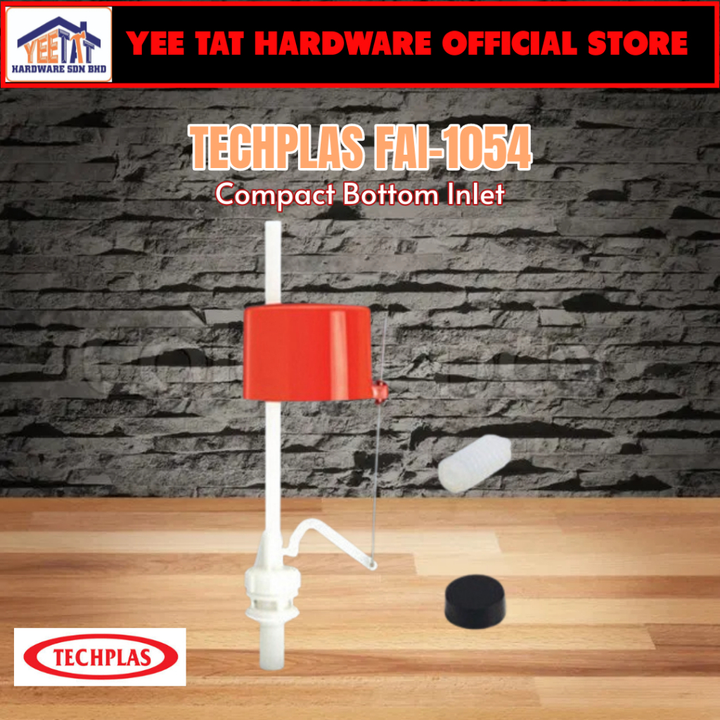 [ TECHPLAS ] FAI-1054 Compact Bottom Inlet + Stainless Steel Rod – 11 ...