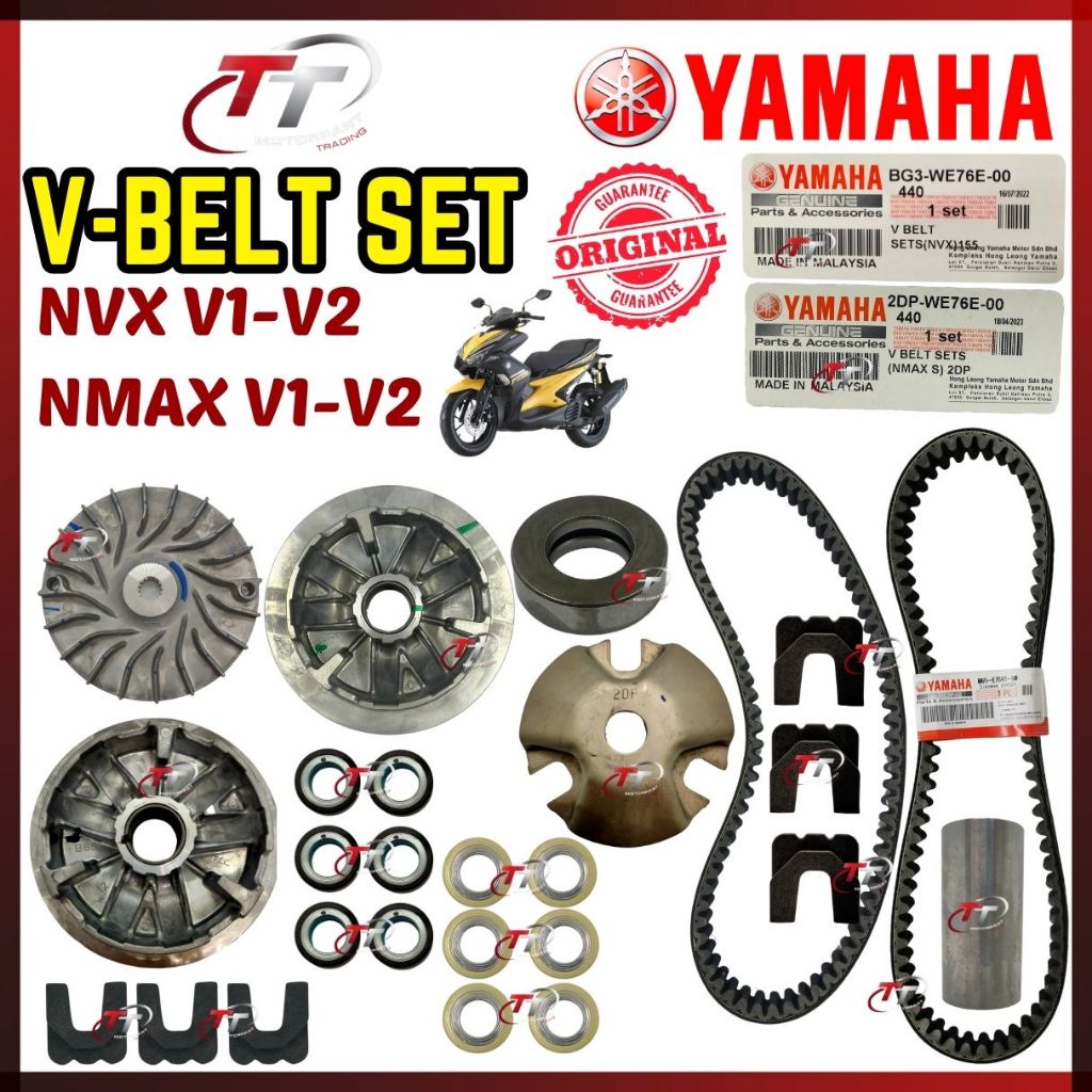 NMAX NVX155 V1 V2 NVX NMAX150 Front Pulley Roller Set Belting V Belt ...