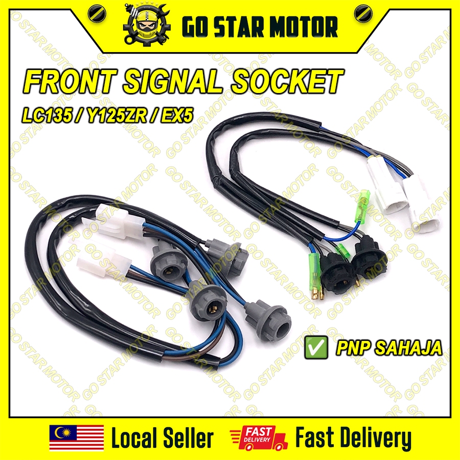 YAMAHA Y125 Y125Z Y125ZR / LC135 V1 V2 V3 V4 / EX5 DREAM Front Signal Socket Depan Soket ...