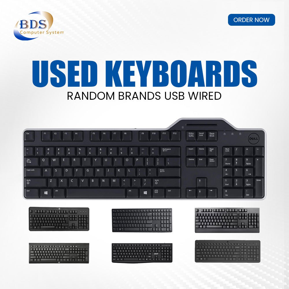 RANDOM BRANDS USB WIRED USED KEYBOARD | Shopee Malaysia