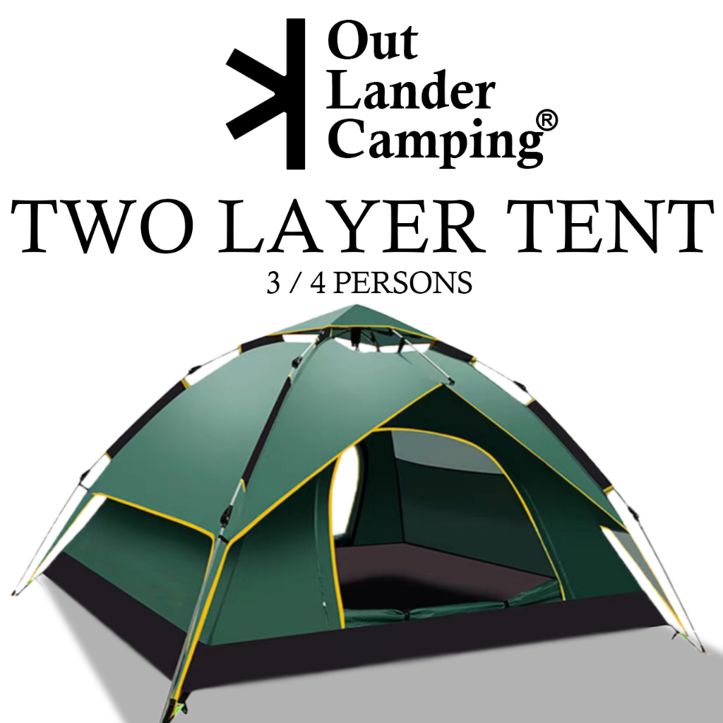 OUTLANDER Khemah Camping Murah Camping Tent Waterproof Auto Tent Pop ...