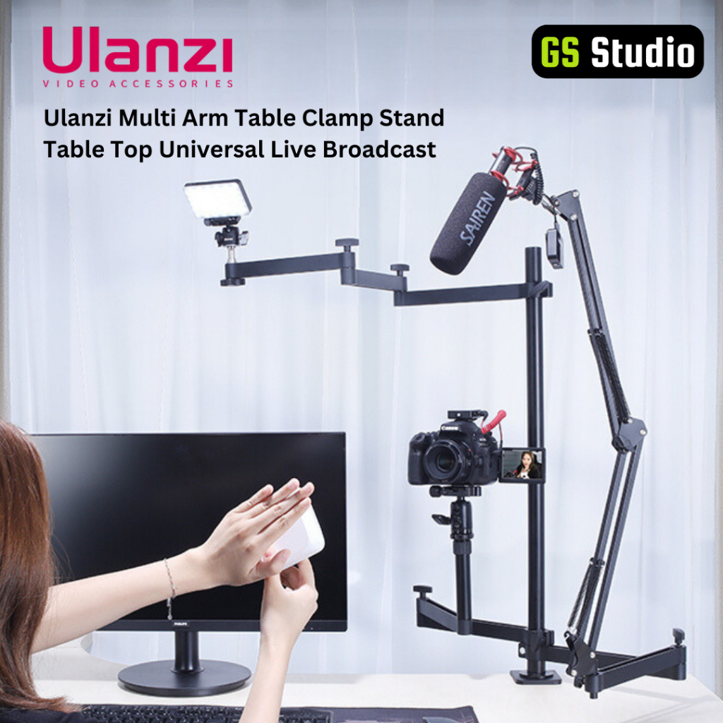 Ulanzi Multi Arm Table Clamp Stand Table Top Universal Live Broadcast ...