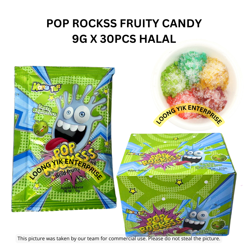 POP ROCKSS FRUITY CANDY 9G X 30PCS HALAL | Shopee Malaysia