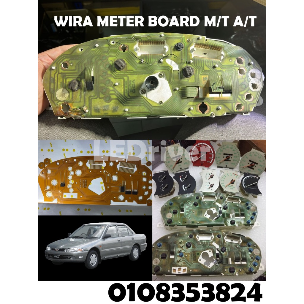 proton wira pcb hijau meter green board meter 1.3 1.5 1.6 m/t a/t mt at ...