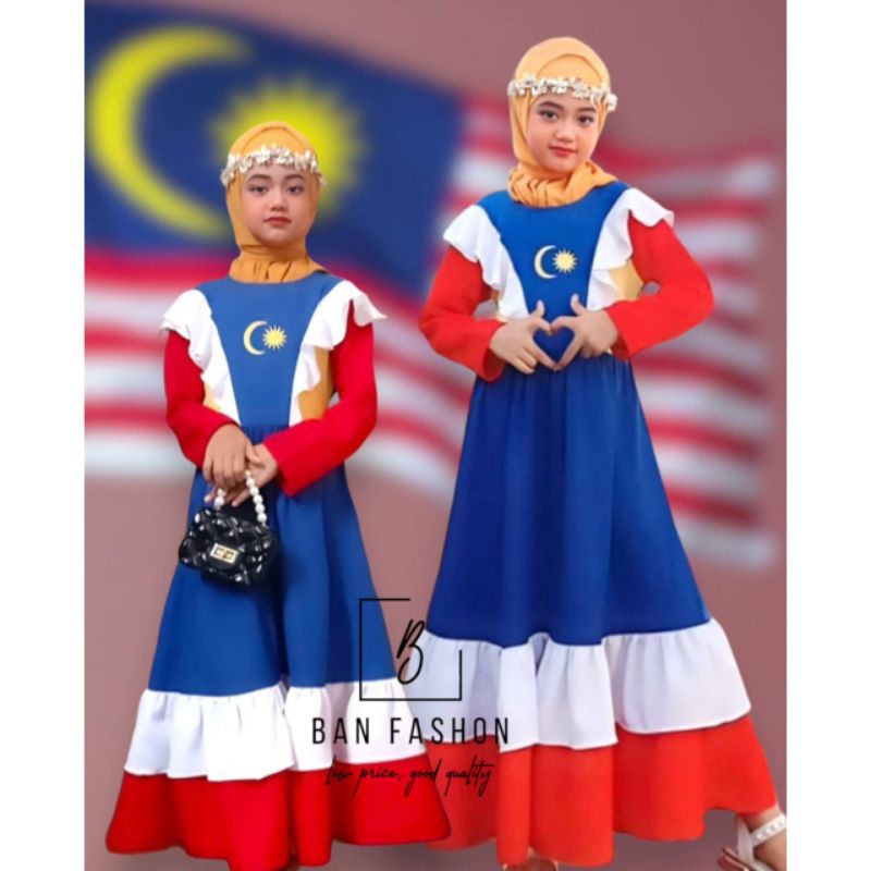 baju merdeka🇲🇾 jubah budak🔥 Baju merdeka 2024, Baby Gir merdeka ,kids ...