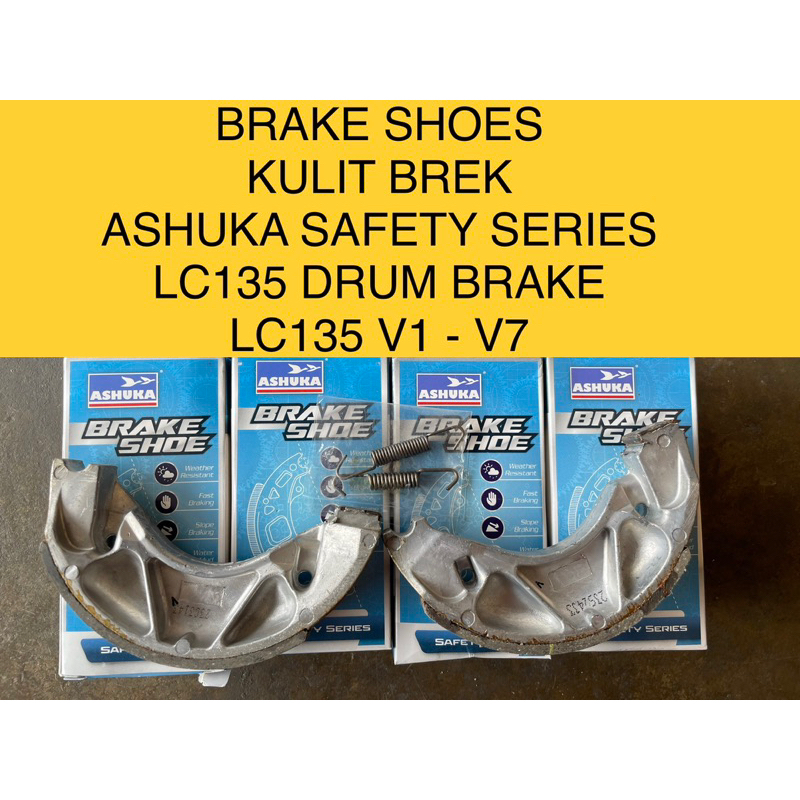 BRAKE SHOES KULIT BREK SAFETY SERIES TEBAL HEAVY DUTY ASHUKA FOR LC135 ...