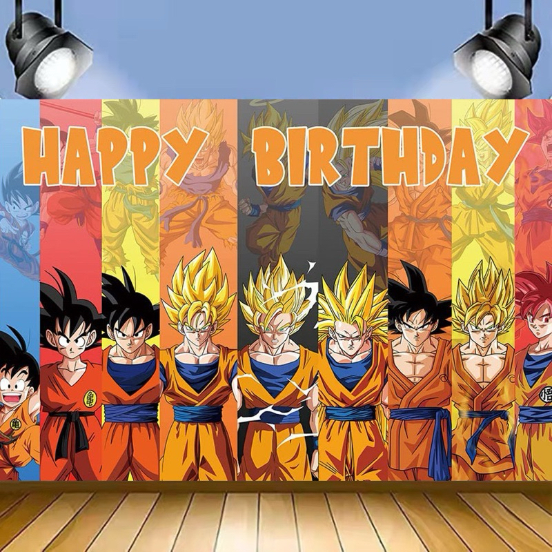 Super Saiyan Photography Background for Dragon Ball Theme Birthday ...