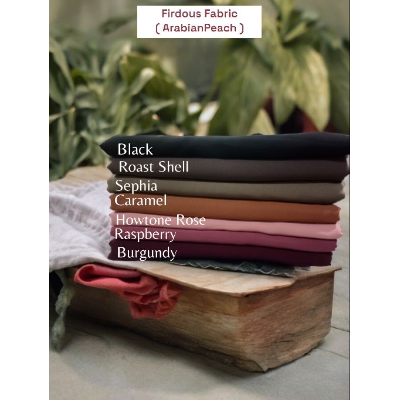 Firdous fabric ( ARABIAN PEACH ) | Shopee Malaysia