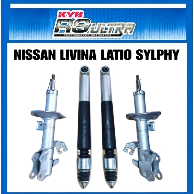 KYB RS ULTRA NISSAN LIVINA LATIO SYLPHY ABSORBER FRONT / REAR HEAVY ...