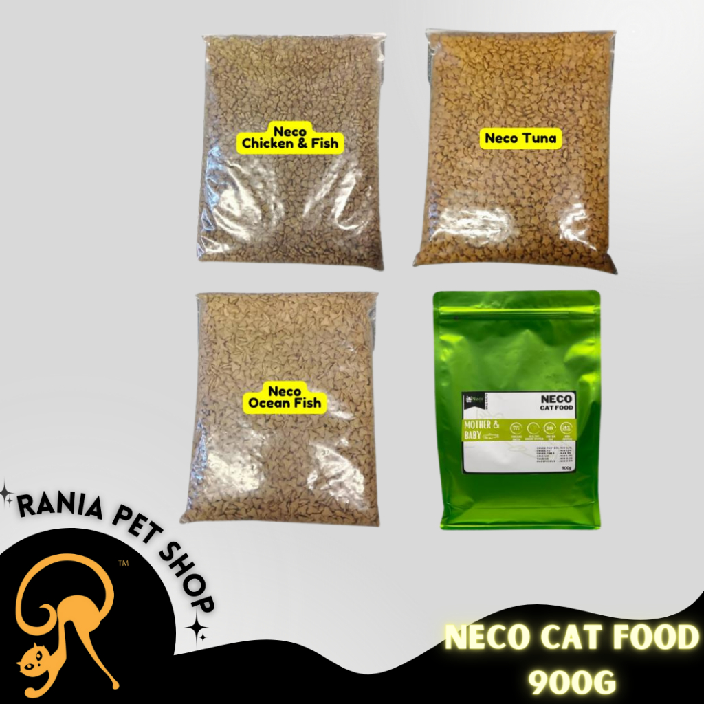 Neco Cat Food Tuna / Ocean Fish / Chicken Fish Repack 900g | Shopee ...