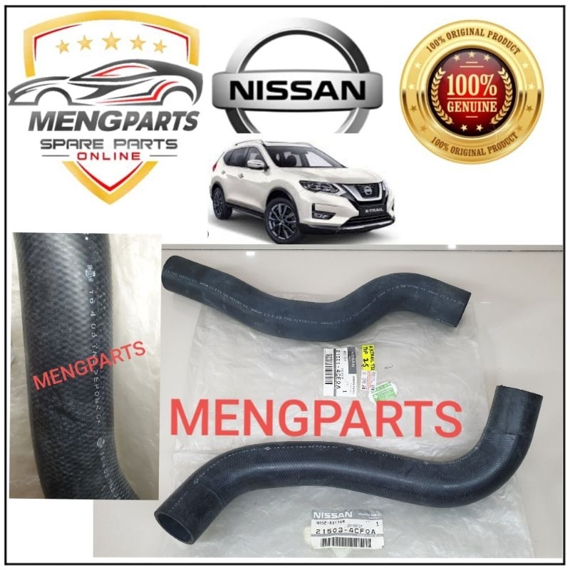 ORIGINAL NISSAN X TRAIL T32 2.5cc ONLY RADIATOR HOSE TOP & LOWER 21501 ...