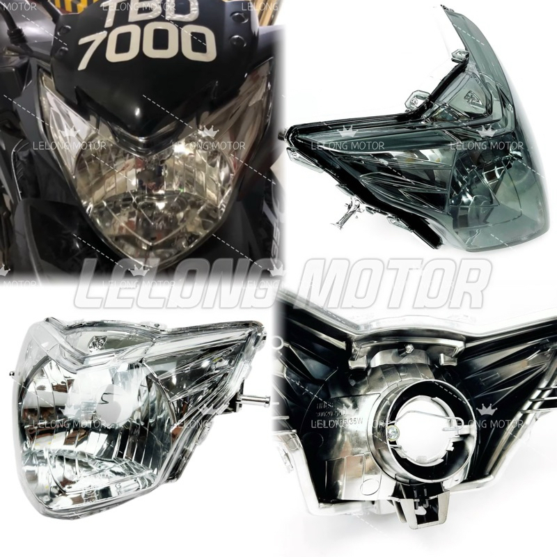 LC135 V4 V5 V6 HEAD LAMP CLEAR TINTED LAMPU DEPAN HEAD LIGHT | Shopee Malaysia
