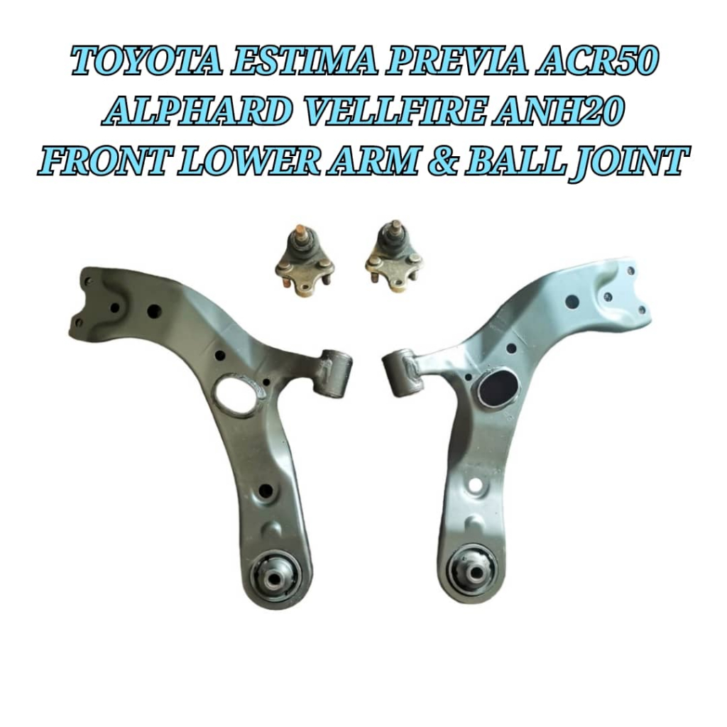 🇯🇵🇯🇵 Front Lower Arm / Ball Joint Toyota Estima Previa ACR50 Alphard Vellfire ANH20 Front Lower ...