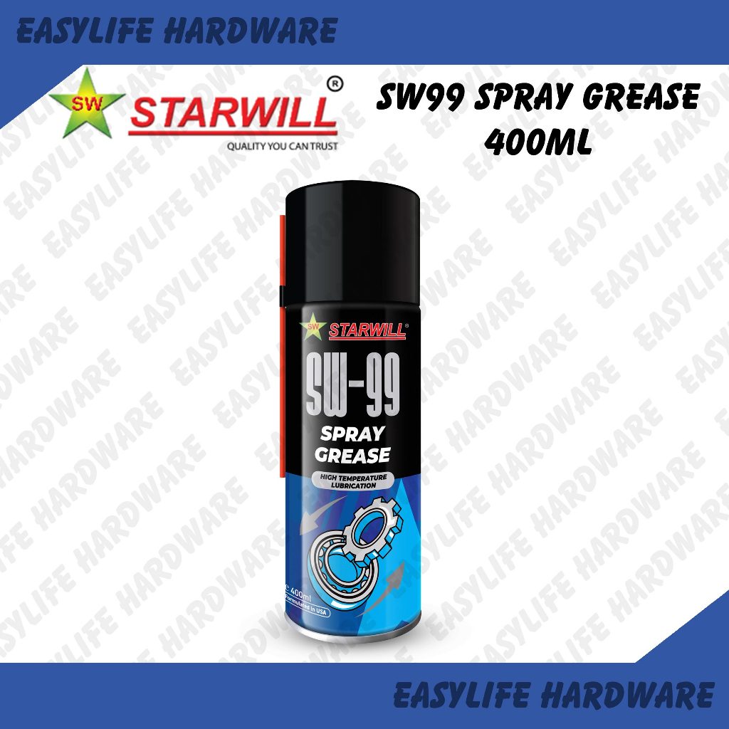 Starwill Spray Grease SW99 Aerosol Multi Purpose Sembur Gris High ...