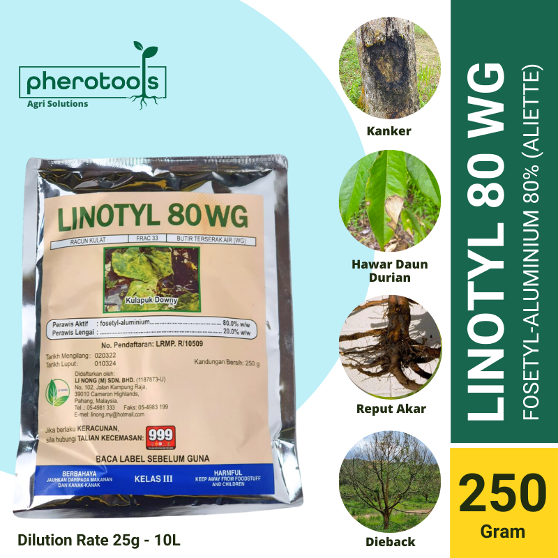 Pherotool LI NONG LINOTYL 80 WG (250g) YI NONG (fosetyl-aluminium 80% ...