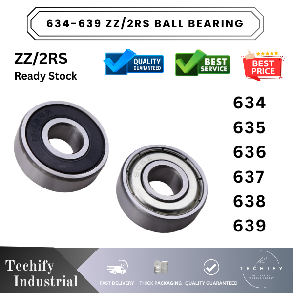 Ball Bearing 634 635 636 637 638 639 ZZ/2RS DEEP GROOVE BALL BEARING ...