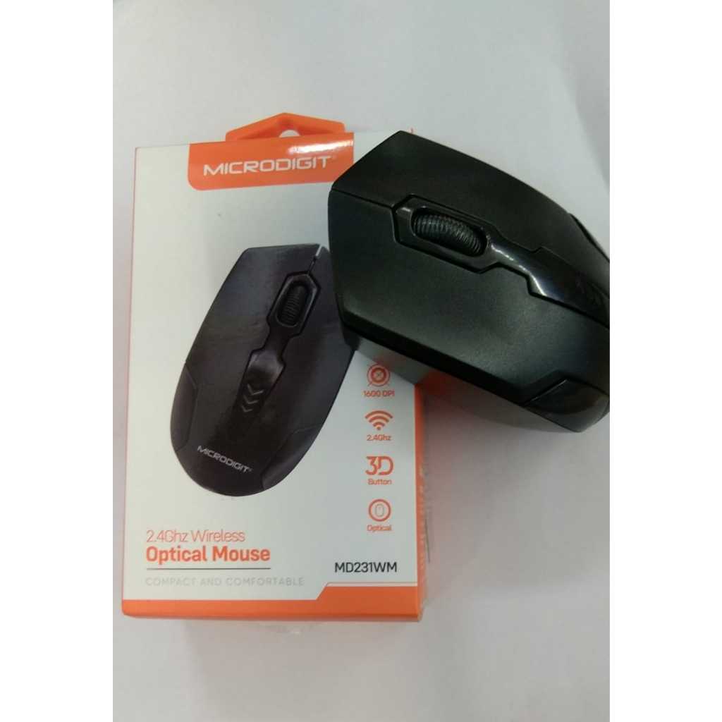 MICRODIGIT MD231WM WIRELESS OPTICAL MOUSE 2.4Ghz COMPACT AND ...