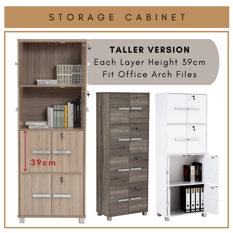 Alora Furniture - NAOMI 8 Door Storage Cabinet with Lock / Almari ...