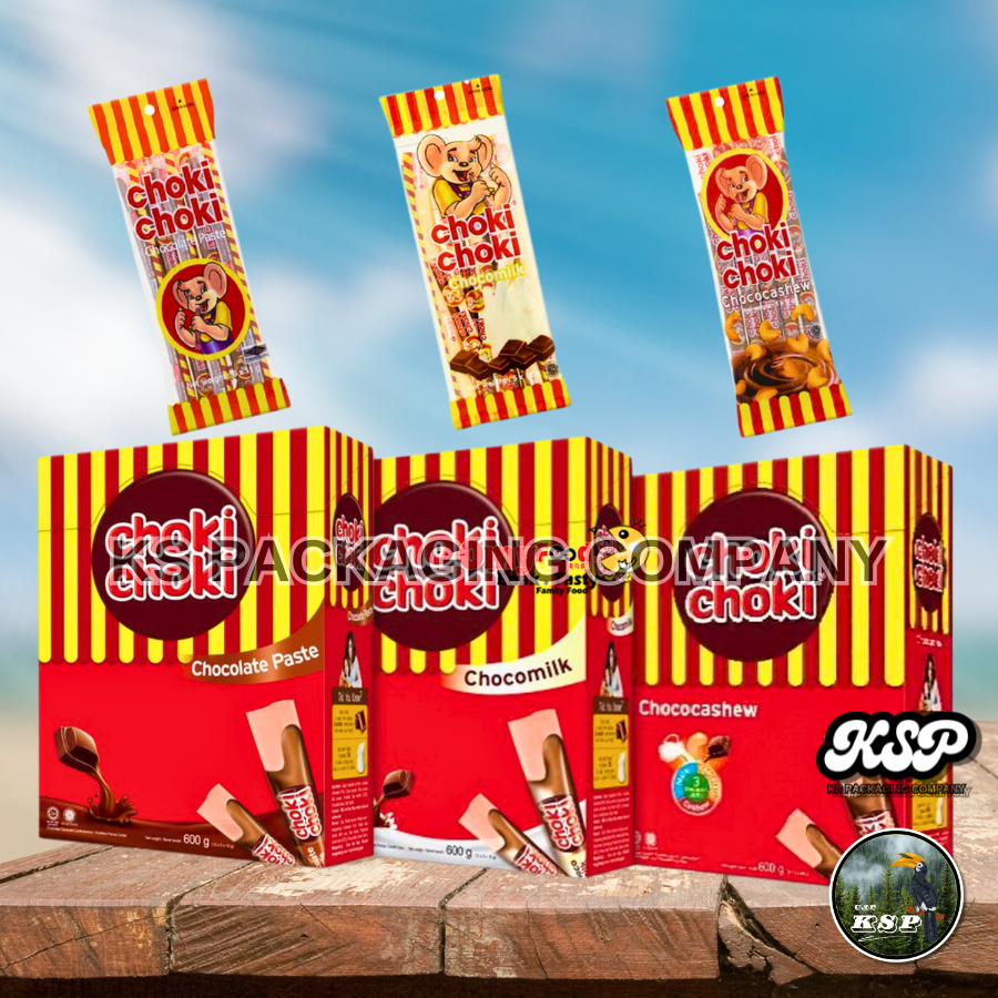 9g x 5pcs x 12 packs Mayora Choki Choki Chocolate Paste / Chocomilk ...