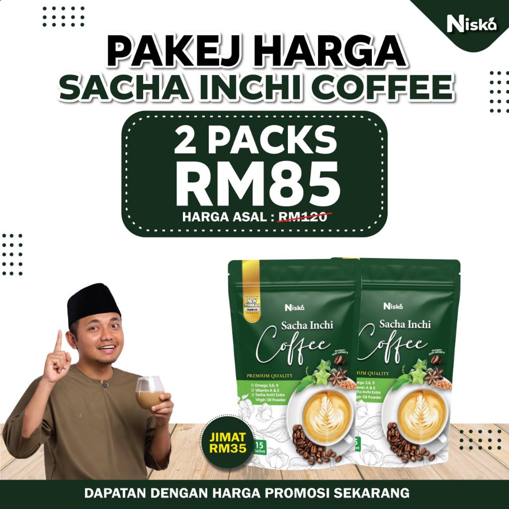 KOPI SACHA INCHI NISKA ORIGINAL HQ 2 PACK | Shopee Malaysia