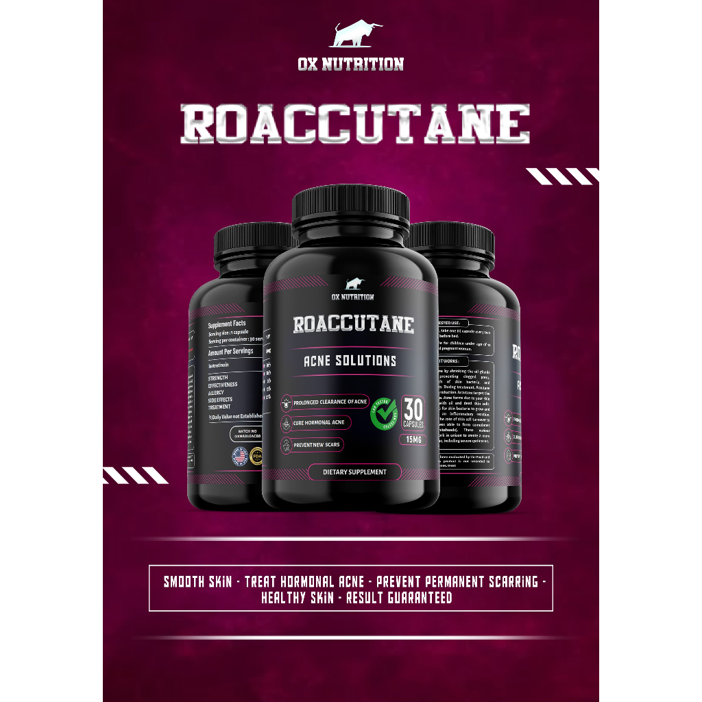 Ox Nutrition ROACCUTANE 10MG & 20MG & 30MG 100% Natural | Shopee Malaysia