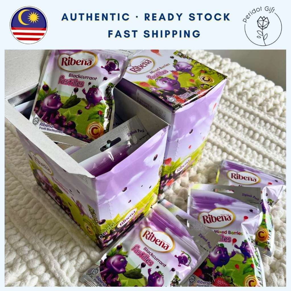 (Borong) Ribena Pastilles 40g x 12 Ziplock Packs - Blackcurrant / Mixed ...