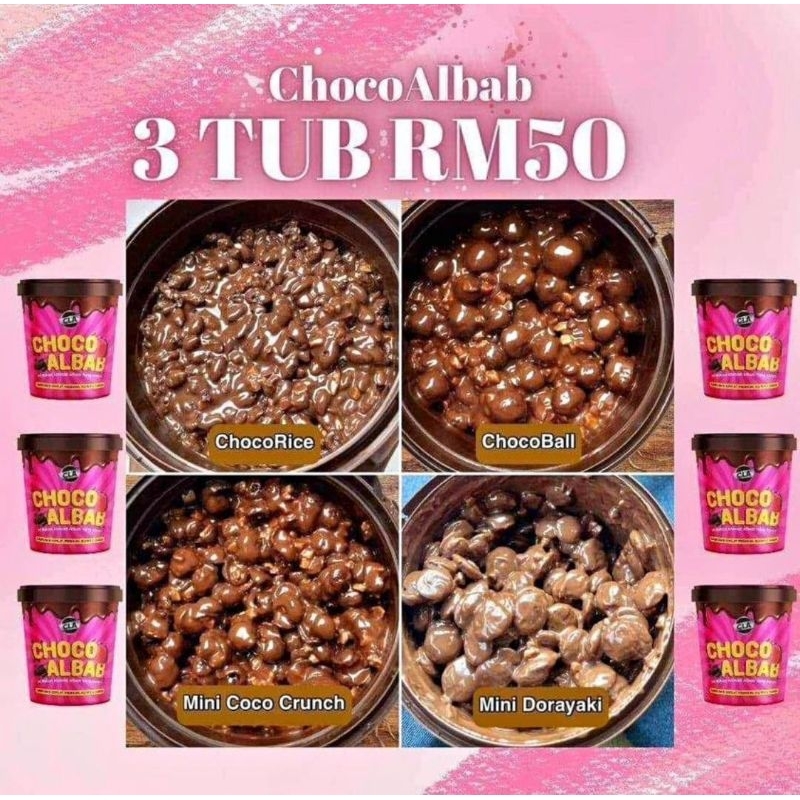 Choco Albab (Choco Rice, Choco Ball, Mini Coco Crunch, Mini Dorayaki ...