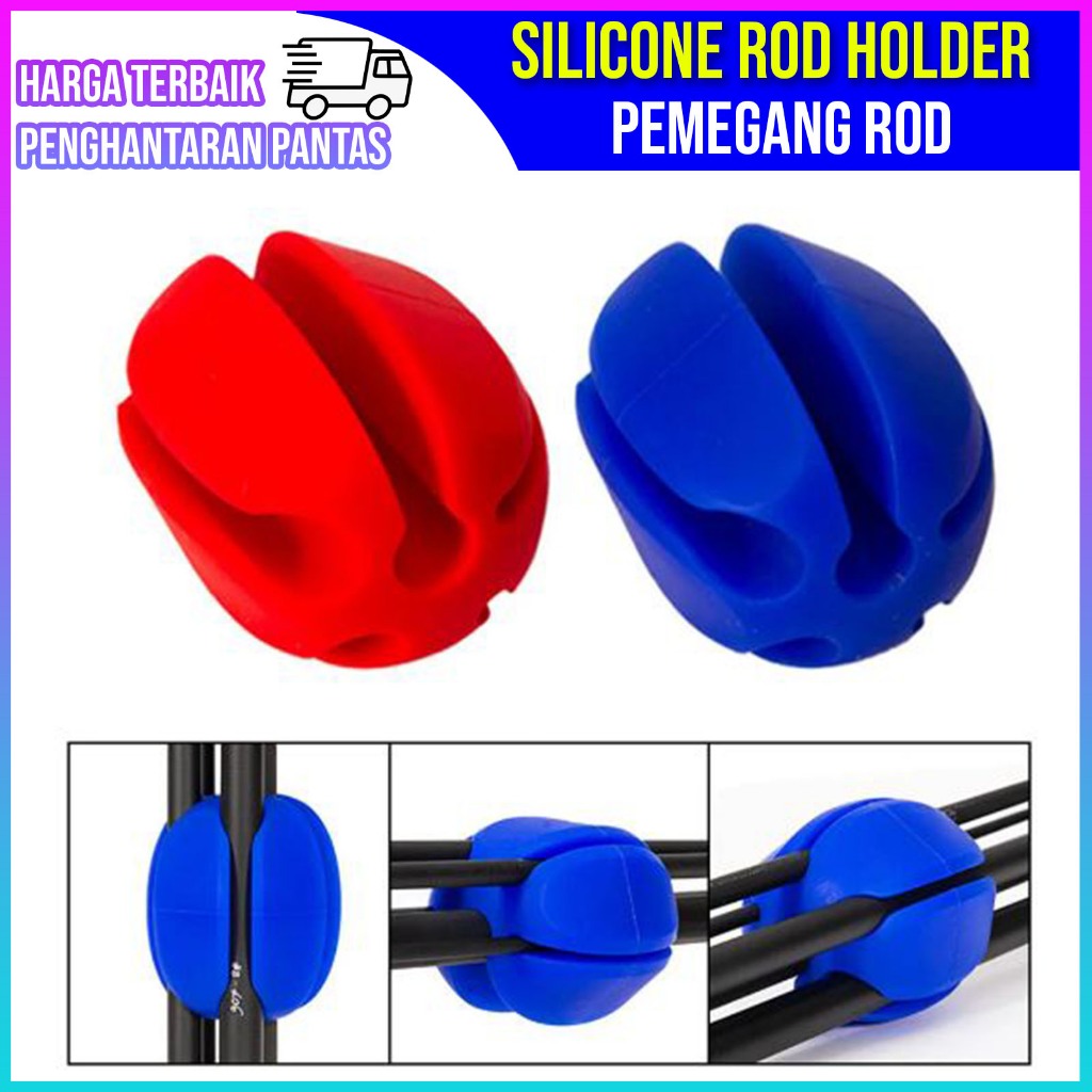 Fishing Rod Holder Bundle Silicone Fishing Rod Bundler Rubber Fishing ...