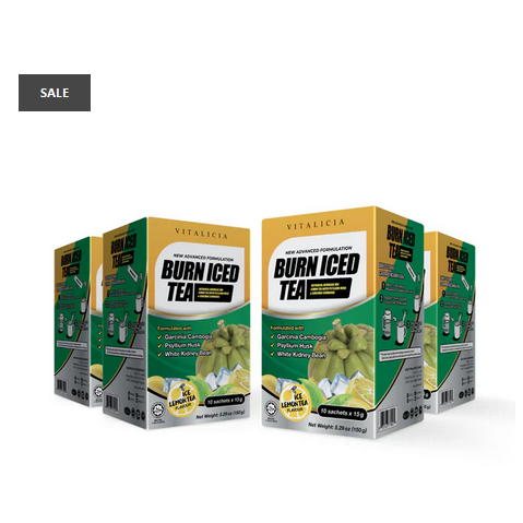 Set Kecilkan Badan 4x VITALICIA Burn Iced Tea (BIT) | Shopee Malaysia