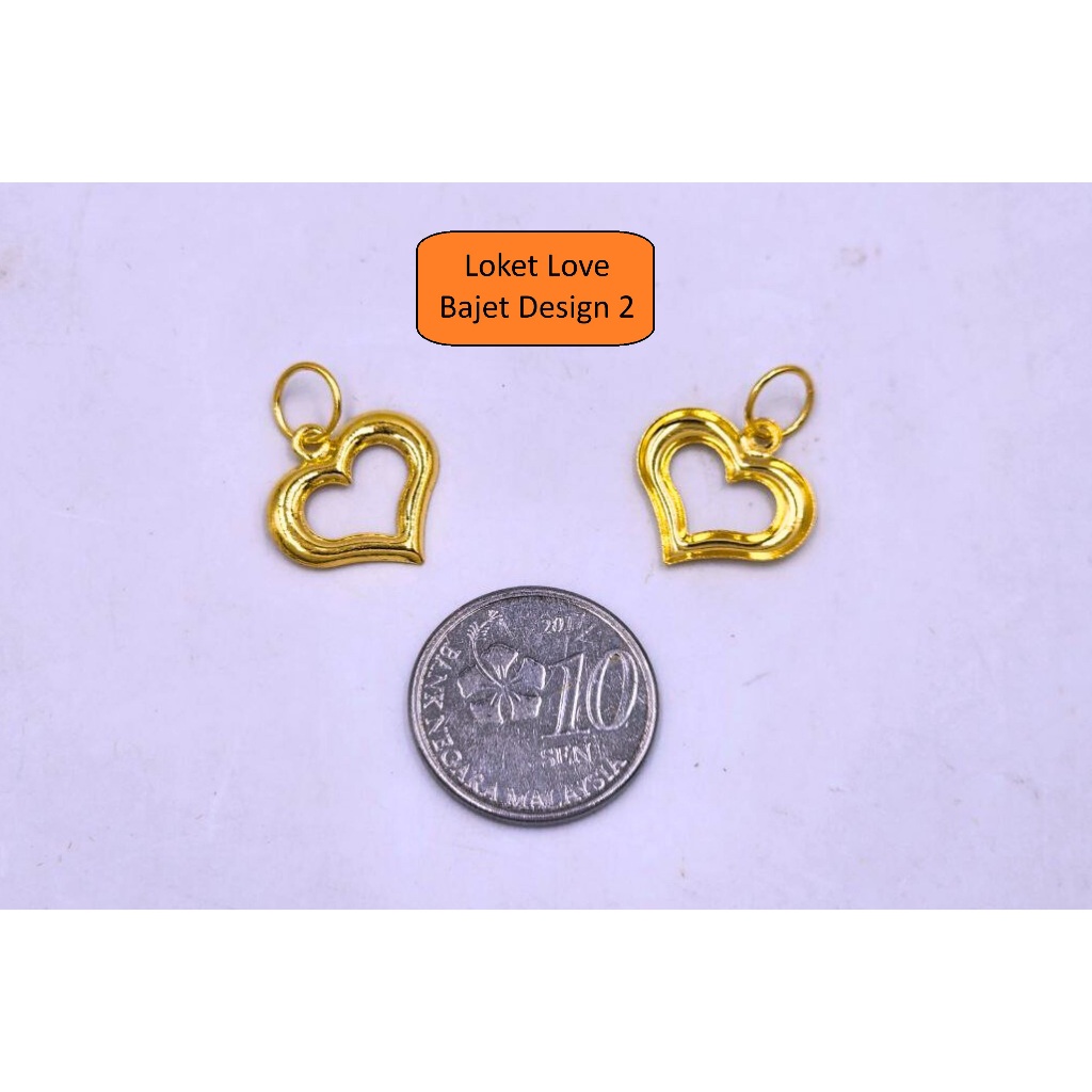 Loket Love Emas 916 Tulen Loket Bajet | Shopee Malaysia