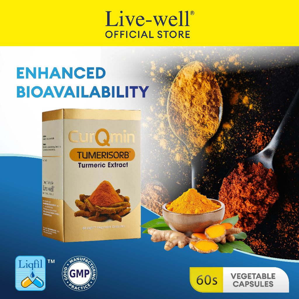 CurQmin Tumerisorb Turmeric Extract Supplement Antioxidant Protection ...