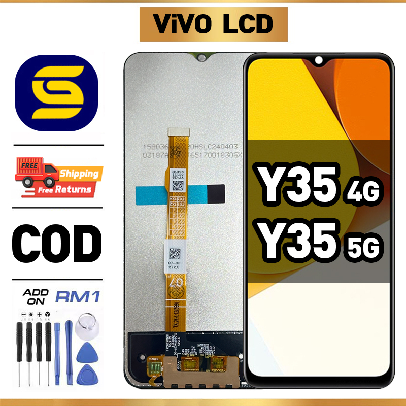 LCD VIVO Y35 4G/ Y35 5G Compatible For Glass Original Touch Screen ...