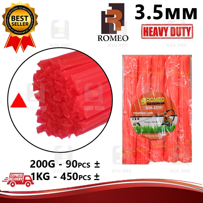 (200G) 12" ROMEO/TWINS/PONNY/MEWAH HEAVY DUTY TRIANGLE 3.5MM NYLON ...